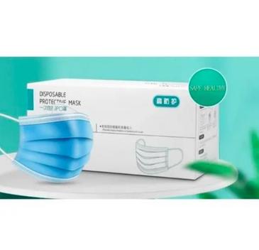 máscara Azul cirúrgica descartável tripla 50 unidades - Pro Mask ...