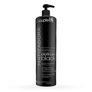 Máscara Capilar Soupleliss Matizadora Platinum Black 1L - Souple Liss ...