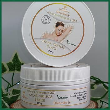 Máscara Clareadora Dolomita - peles com manchas de sol, acnes, axilas ...