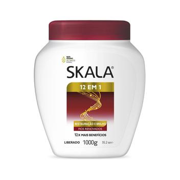 Máscara Creme Hidratação Cabelo 12 em 1 Skala Pote 1Kg - Máscara ...