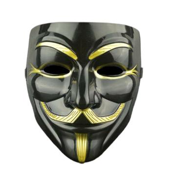 Máscara de Guy Fawkes - Anonymous Hacker V de Vingança (Preto e ...