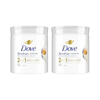 Mascara Dove 2em1 Reconstruçao 500g - Kit C/ 2un - Máscara Capilar ...