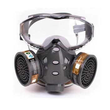 Máscara Facial C/ 2 Filtro Gás Pintura Pulverizar, Bactéria - ASL ...