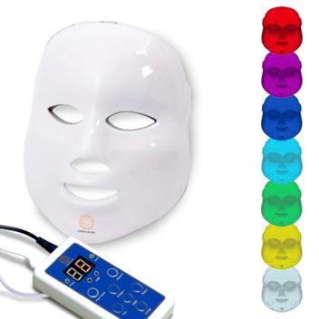 Máscara Facial LED 7 Cores - Rejuvenescimento da Pele - Equipamentos ...