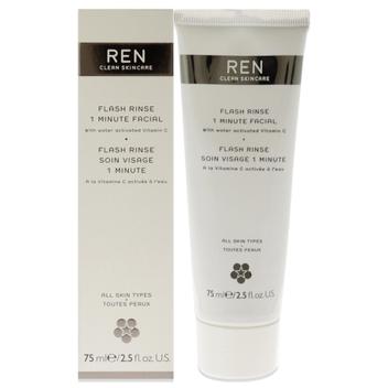 Máscara Facial REN Flash Rinse 1 Minuto com 10% Vitamina C - 75ml ...