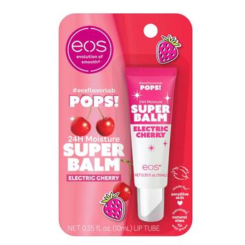 Máscara labial eos 24H Moisture Super Balm Electric Cherry 10mL - Lip ...