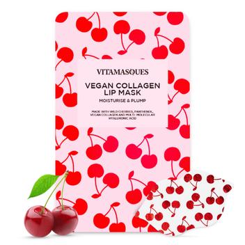 Máscara Labial Vitamasques Cherry Vegan Collagen - Pacote com 3 ...