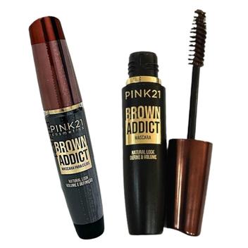 Máscara para Cílios Volume e Definição Natural Brown Addict - Pink21 ...