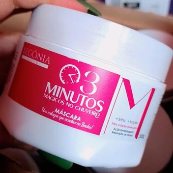 Mascara para hidratação de cabelo 3 Minutos Mágicos 300G - Begônia ...