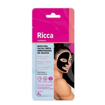 Máscara Preta Limpeza de Pele Cravos Impurezas e Oleosidade Ricca 8g ...