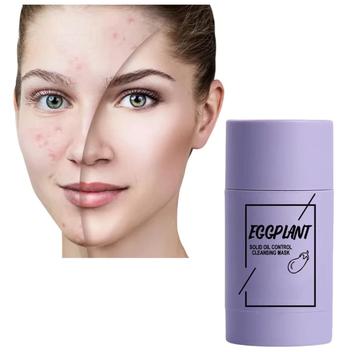 Máscara Sólida Facial de Argila Stick Green Mask OU Eggplant (1 Und ...