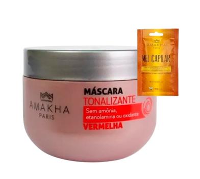 Máscara Tonalizante Vermelha Sem Amônia Amakha Paris 300g - Tonalizante ...