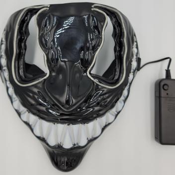 Máscara Venom LED Neon Glow Party Festas Rave Cosplay Luzes Homem ...