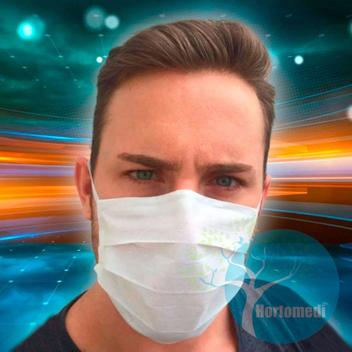 mascaras descartáveis tnt TRIPLA CAMADA COM CLIP NASAL HORTOMEDI COR ...