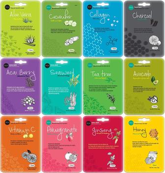 Máscaras Faciais Celavi Classic Korean - Kit com 12 Pares - Outros ...