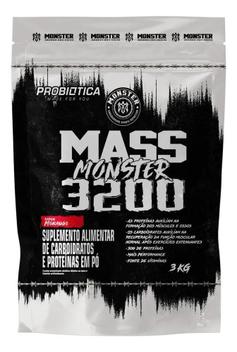 Mass Monster 3200 3Kg - Probiótica Sabor Morango - Hipercalórico ...