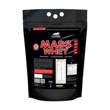 Mass Whey (3kg) Baunilha - Leader Nutrition - Hipercalórico / Massa ...