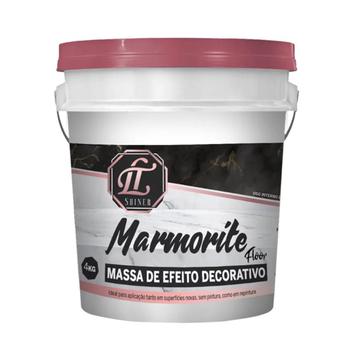 Massa de Efeito Mármore LT Shiner Marmorite Floor 4KG Branco - Massa ...