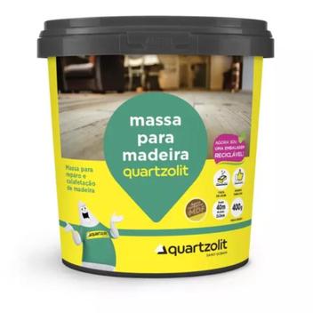 Massa para madeira junta reparo emenda cores quartzolit 400g - Massa ...