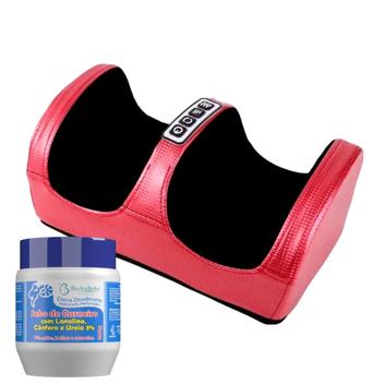 Massageador De Pés Panturrilhas Alivio Dores Varizes + Creme Hidratante ...