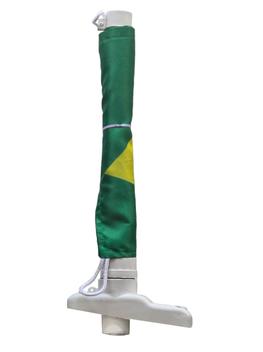 Mastro Porta Bandeira Retrátil 25,5 cm Branco c/ Bandeira - Noster ...