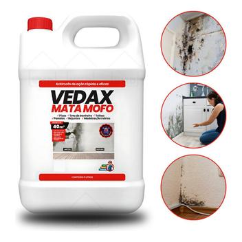 Mata Mofo VEDAX Não Volta Anti Mofo Parede Teto Piso 5l - Antimofo ...