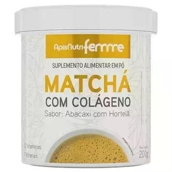 Matchá Solúvel Sab. Abacaxi com Hortelã 200g Femme ApisNutri - Colágeno ...