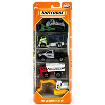 Matchbox - Pack de 5 MBX Construction III - Hot Wheels - Carrinhos e ...