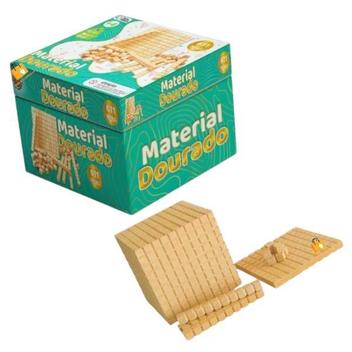 Material Dourado Brinquedo Educativo Matemática 611 peças - Pais ...