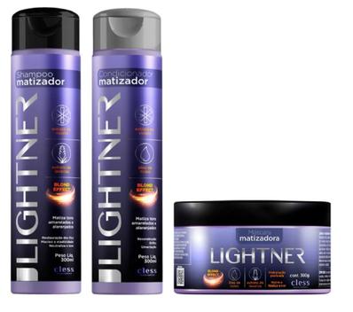 Matizador Cless Shampoo E Condicionador E Mascara Lightner Blond ...