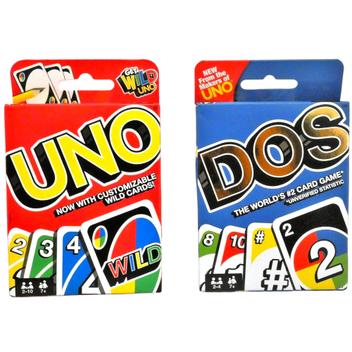 Mattel Uno Card Game Empacotado com Dos Card Game, Multicolor - Deck de ...