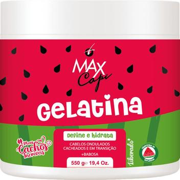 Max Capi Gelatina Melancia - Define e Hidrata 550g - Máscara Capilar ...