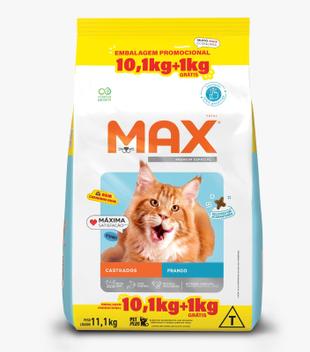 Max cat castrados frango 11,1kg bônus bag - Outros Pets - Magazine Luiza