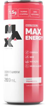 Max Energy Framboesa 269ML Fardo com 6 Latas - Max Titanium - Bebida ...