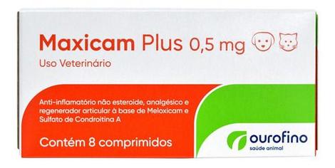 Maxicam Plus 0,5 Mg C/ 8 Comprimidos - Ourofino - Vermífugo Pet ...
