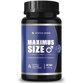 Maximus Size Para Homem 60 Cáps - Status Verde - Complemento Alimentar ...