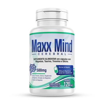 Maxx Mind 120 Cáps. Magnésio Taurina Treonina Glicina 2/dia - Floral ...