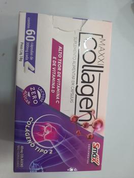 Maxxi collagen- colageno tipo 2 com vitamina c+d 60 capsulas-smax ...