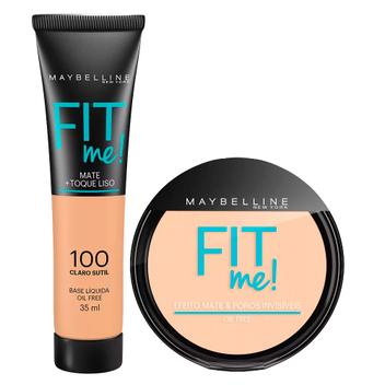 Maybelline Fit Me Kit - Pó Compacto + Base - Kits de Maquiagem ...