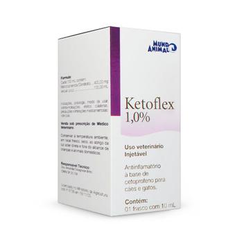 Medicamento Ketoflex Injetável 1,0% 10 ml para Cães e Gatos - Mundo ...