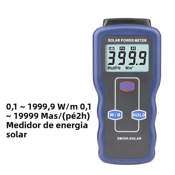 Medidor de energia solar RZ Medidor de luz Testador de radiação solar ...