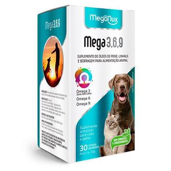 MEGA 369 SUPLEMENTO DE ÁCIDO GRAXO 1000mg 30 CÁPS - MEGANUX - Ômega 3 ...
