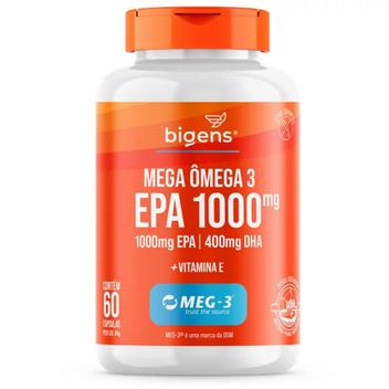 Mega Ômega 3 EPA 1000mg - Bigens com 60 Cápsulas - Ômega 3 / Óleo de Peixe - Magazine Luiza