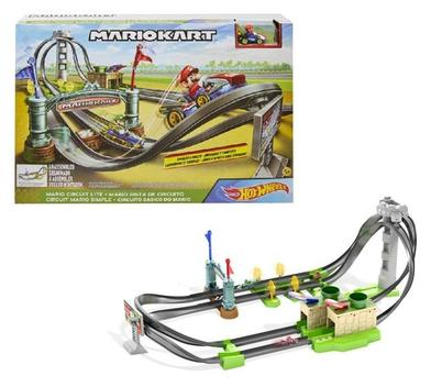 Mega Pista Hot Wheels Mario Kart Circuito Duplo de Corridas Com 2 ...