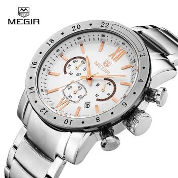 Megir Relógios Quartzo De Pulso Branco Moda Relógio Luxo. - Smartwatch ...