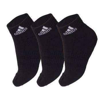 Meia Adidas Cano Curto Cushioned Ankle Preta - Pack com 3 unidades - 38 ...