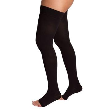 Meia Compressão 20-30mmHg Venosan Pé Aberto Preto - Model Forma - Meia ...