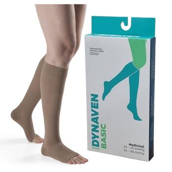 Meia Panturrilha 3/4 Compressiva Sigvaris Dynaven Basic 20-30mmhg Bege ...