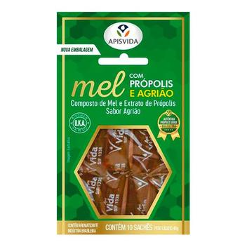 Mel em Sache sabor Propolis e Agriao cartela 40g Apis Vida - ApisVida ...