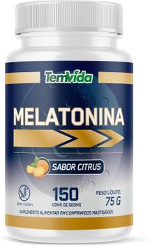 Melato Mastigável 150 pastilhas Sabor Citrus - Tem Vida - Fitoterápicos ...